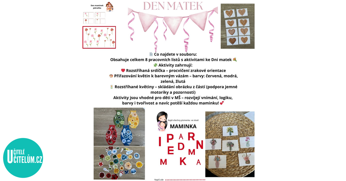 Den matek aktivity 🌷 - Nezařazené k předmětu | UčiteléUčitelům.cz